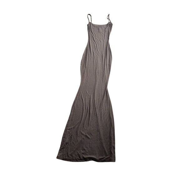 Dresses | Skims Soft Lounge Rib Stretchmodal Slip Dress In Graphite ...
